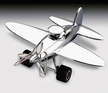 Troika Prop Airplane Paperweight Magnetic Paperclip Holder - brandnode ...